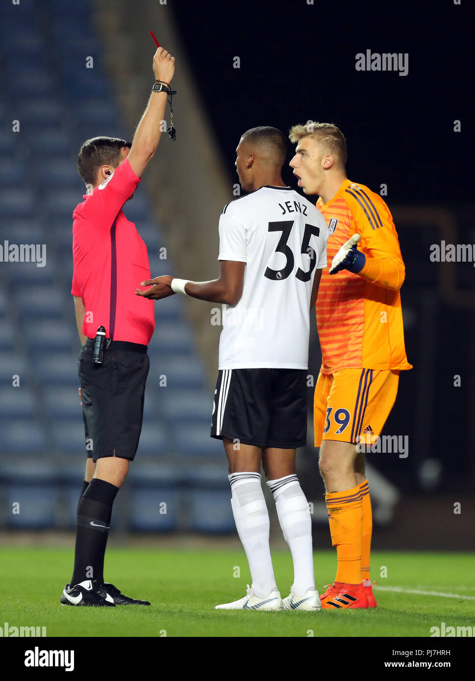 During checkatrade trophy match kassam stadium hi-res stock photography ...