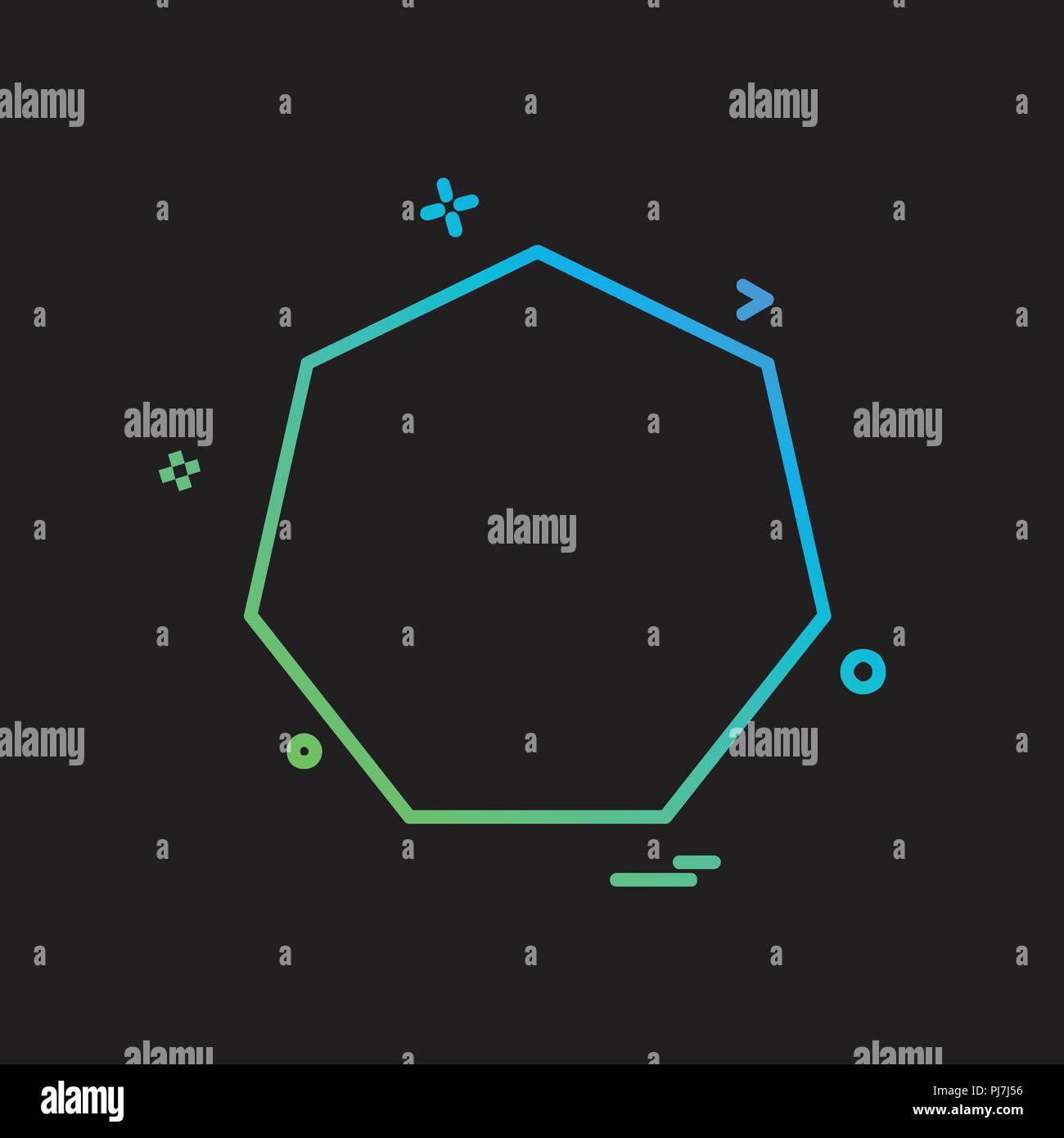 Pentagon icon design vector Stock Vector Image & Art - Alamy