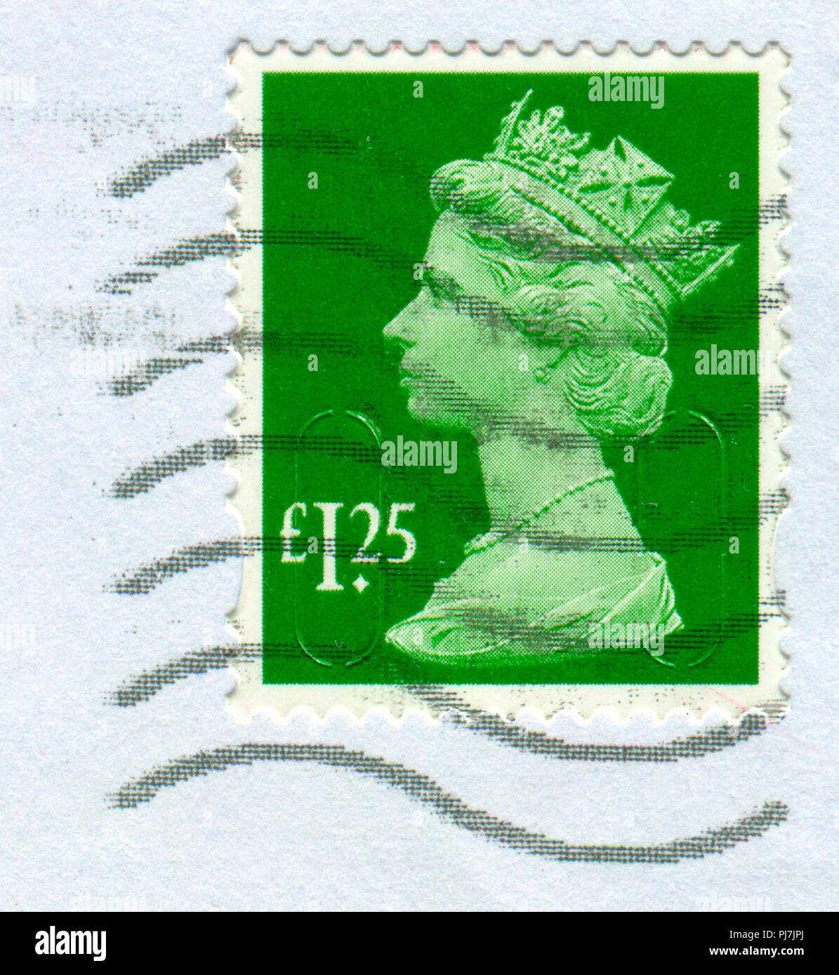 Queen elizabeth one pound stamp hi-res stock photography and images - Alamy