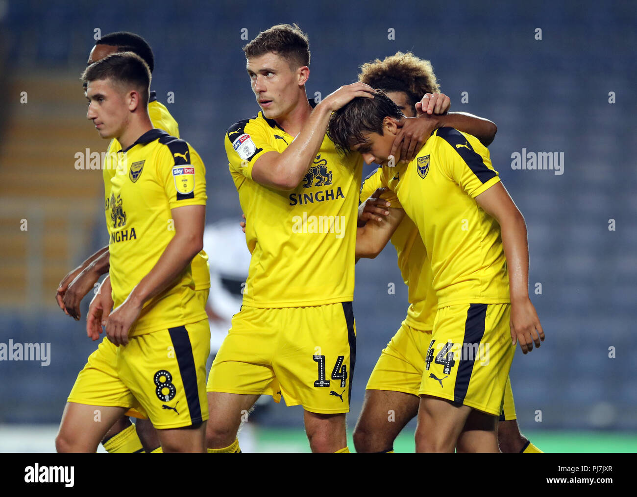 During checkatrade trophy match kassam stadium hi-res stock photography ...