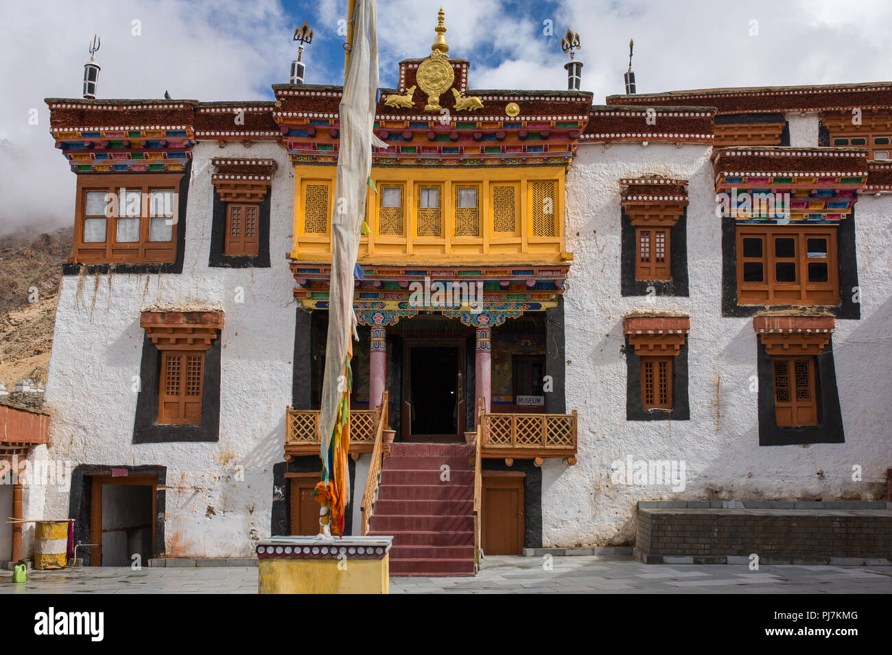 Entrance to Likir Gompa Monastery in Ladakh, India Stock Photo - Alamy