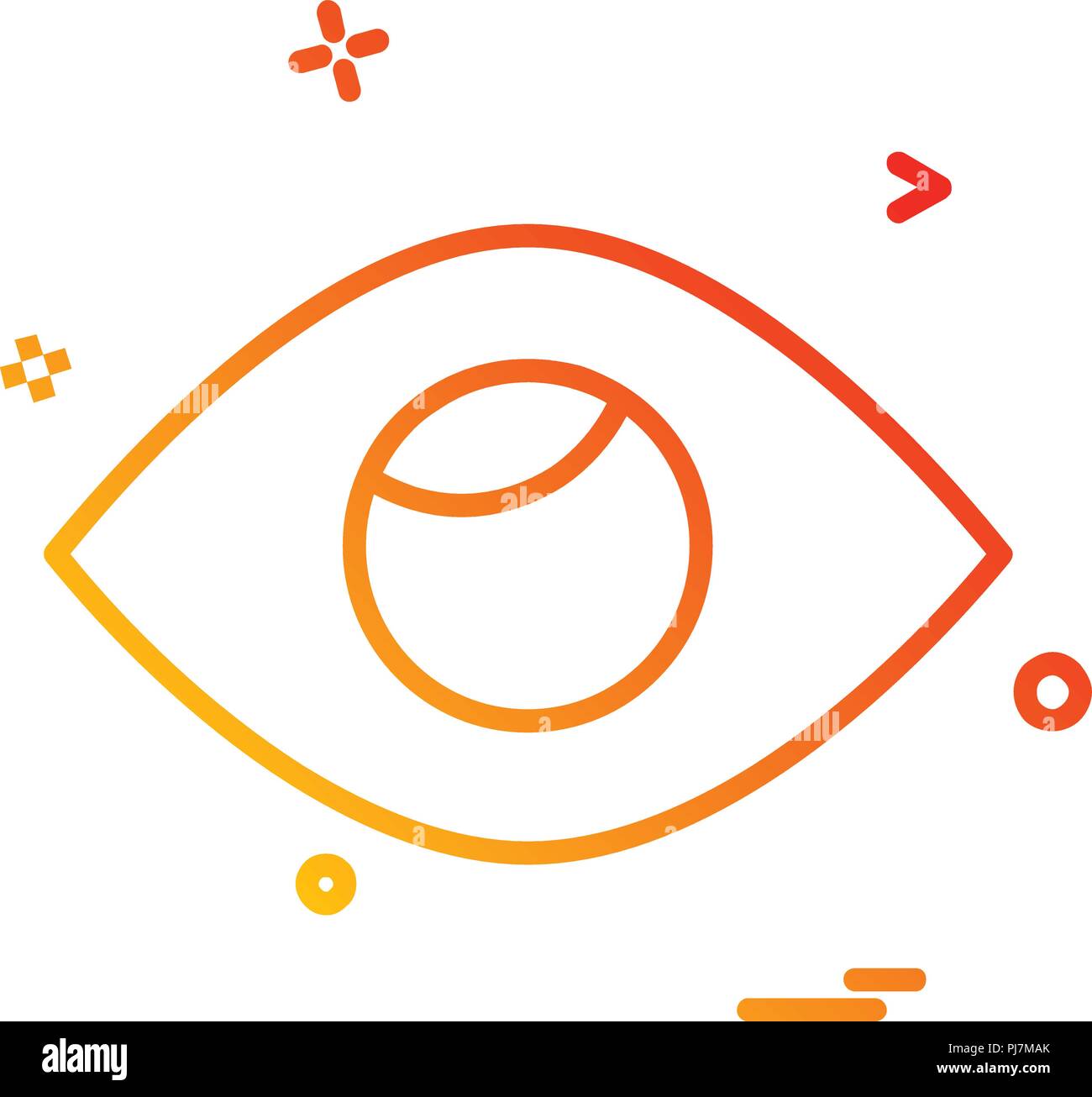 Eye icon design vector Stock Vector Image & Art - Alamy