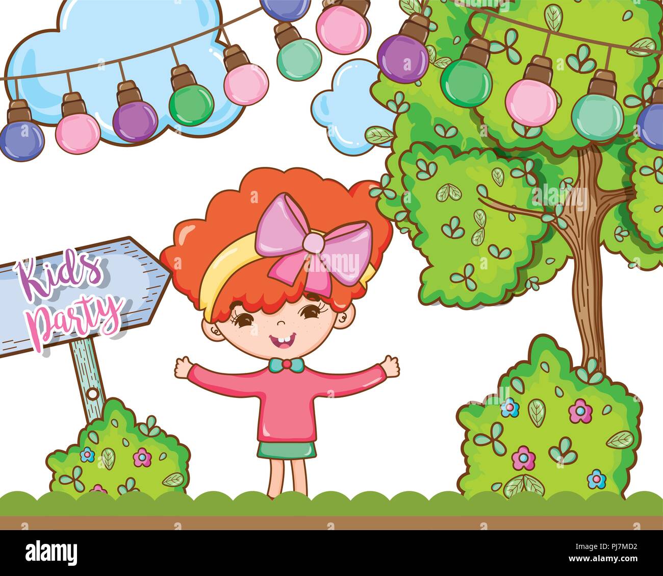 Kids party cartoons Stock Vector Image & Art - Alamy