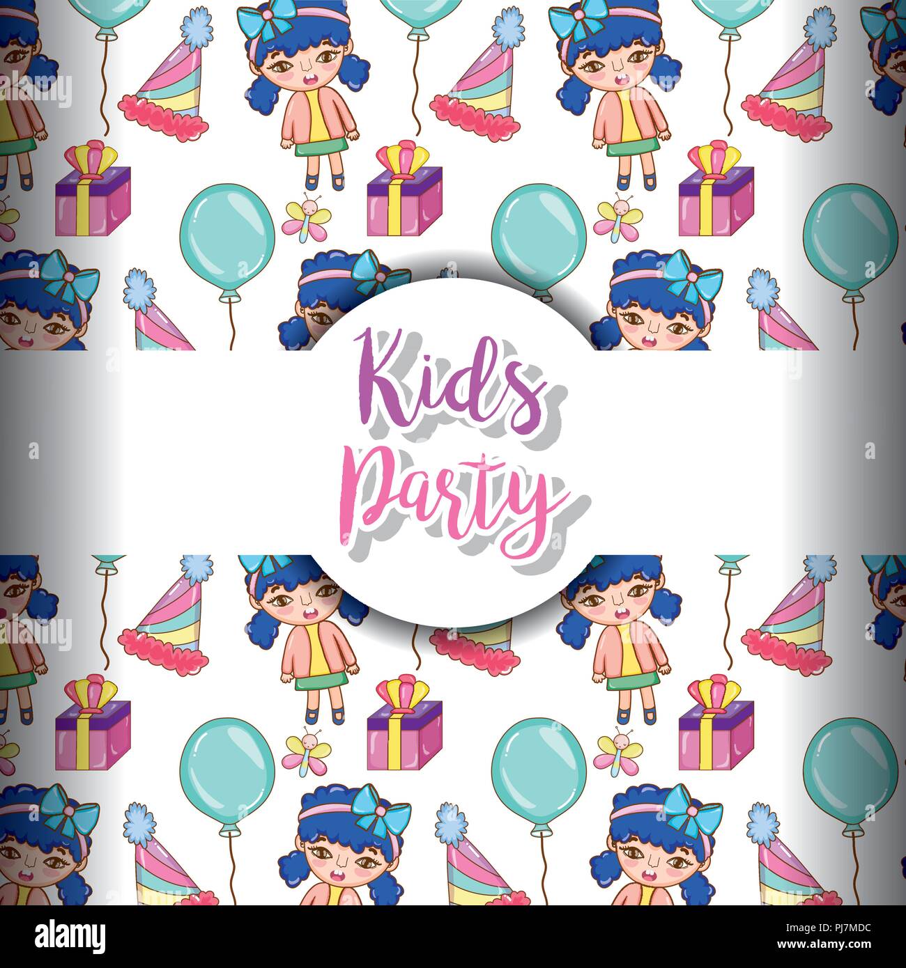 Kids party background Stock Vector Image & Art - Alamy