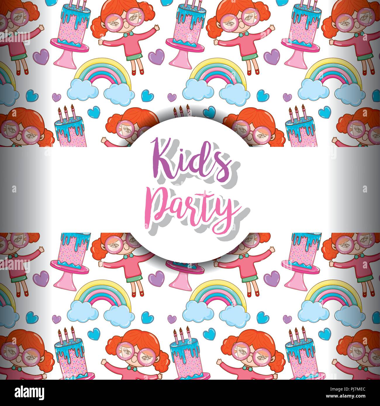 Kids party background Stock Vector Image & Art - Alamy