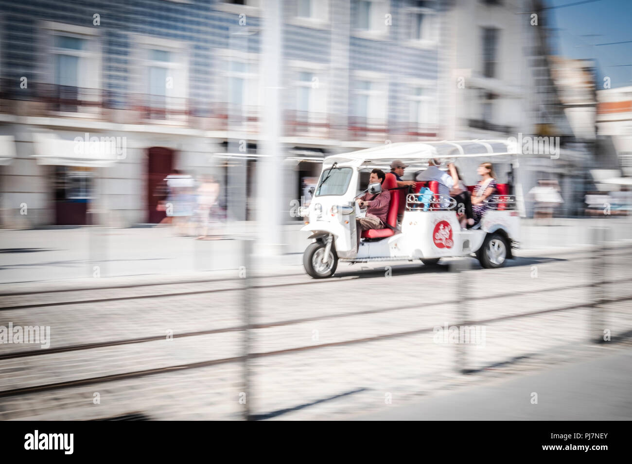 Lisbon tuk tuk tour hi-res stock photography and images - Alamy
