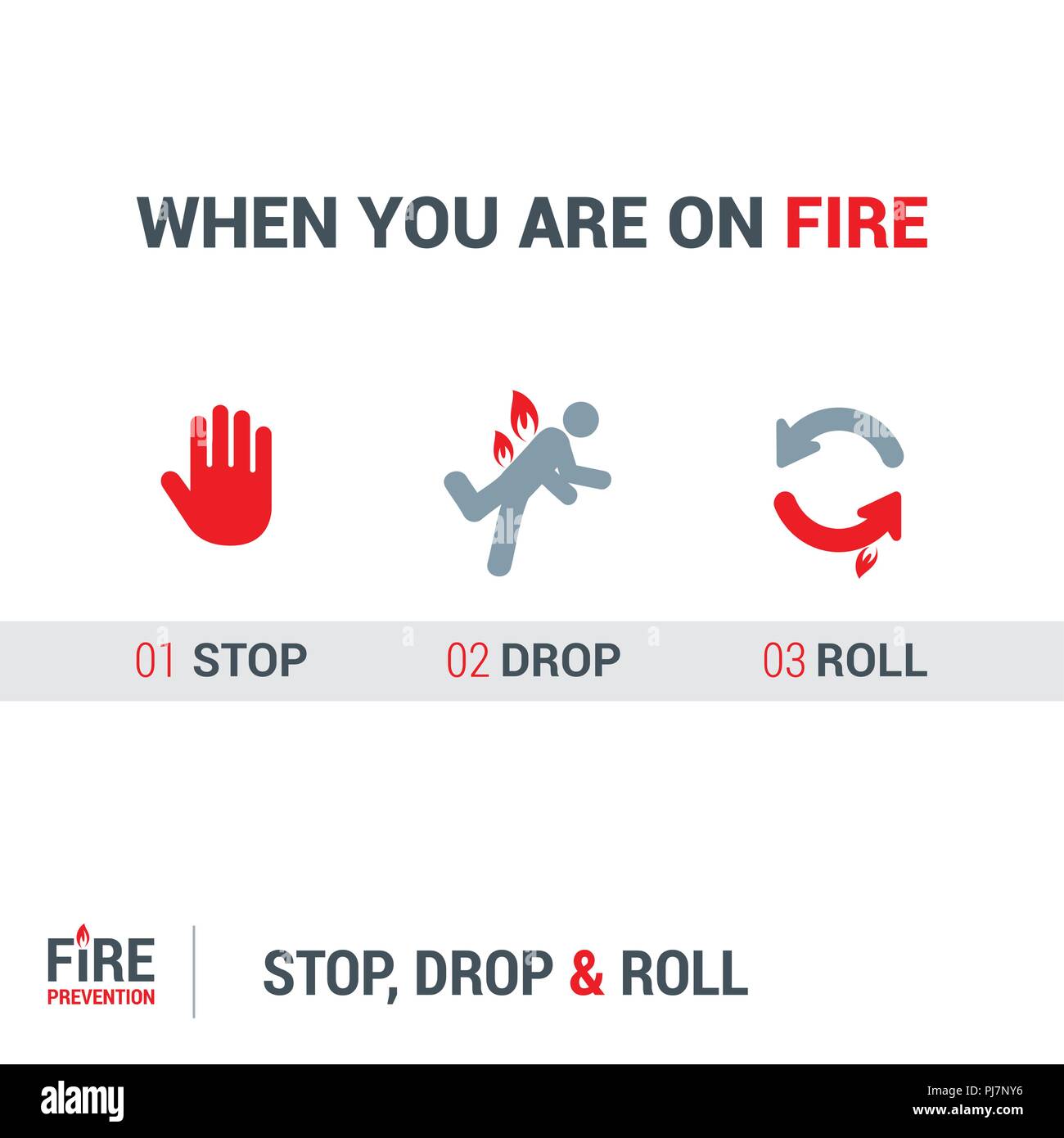 Fire Prevention design with creative style vector Stock Vector Image ...