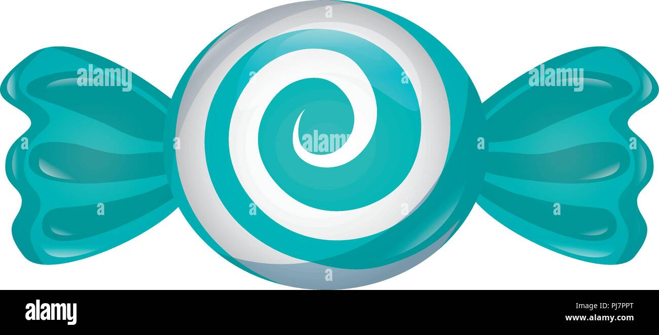 sweet wrapped candy on white background vector illustration Stock ...