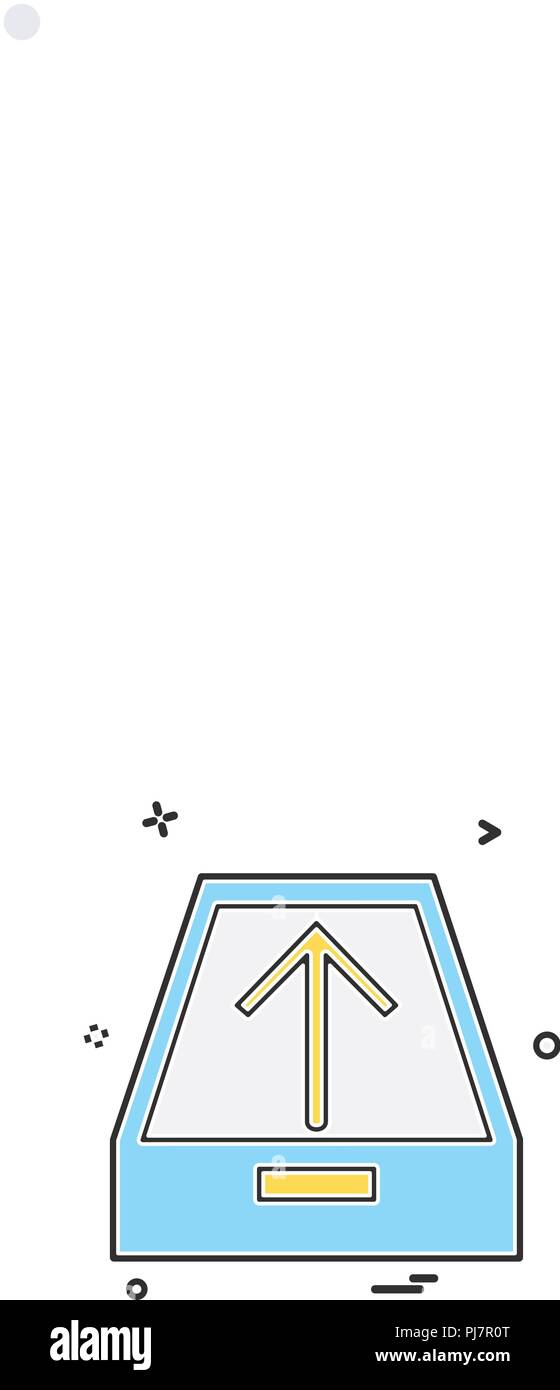 Drop box icon design vector Stock Vector Image & Art - Alamy