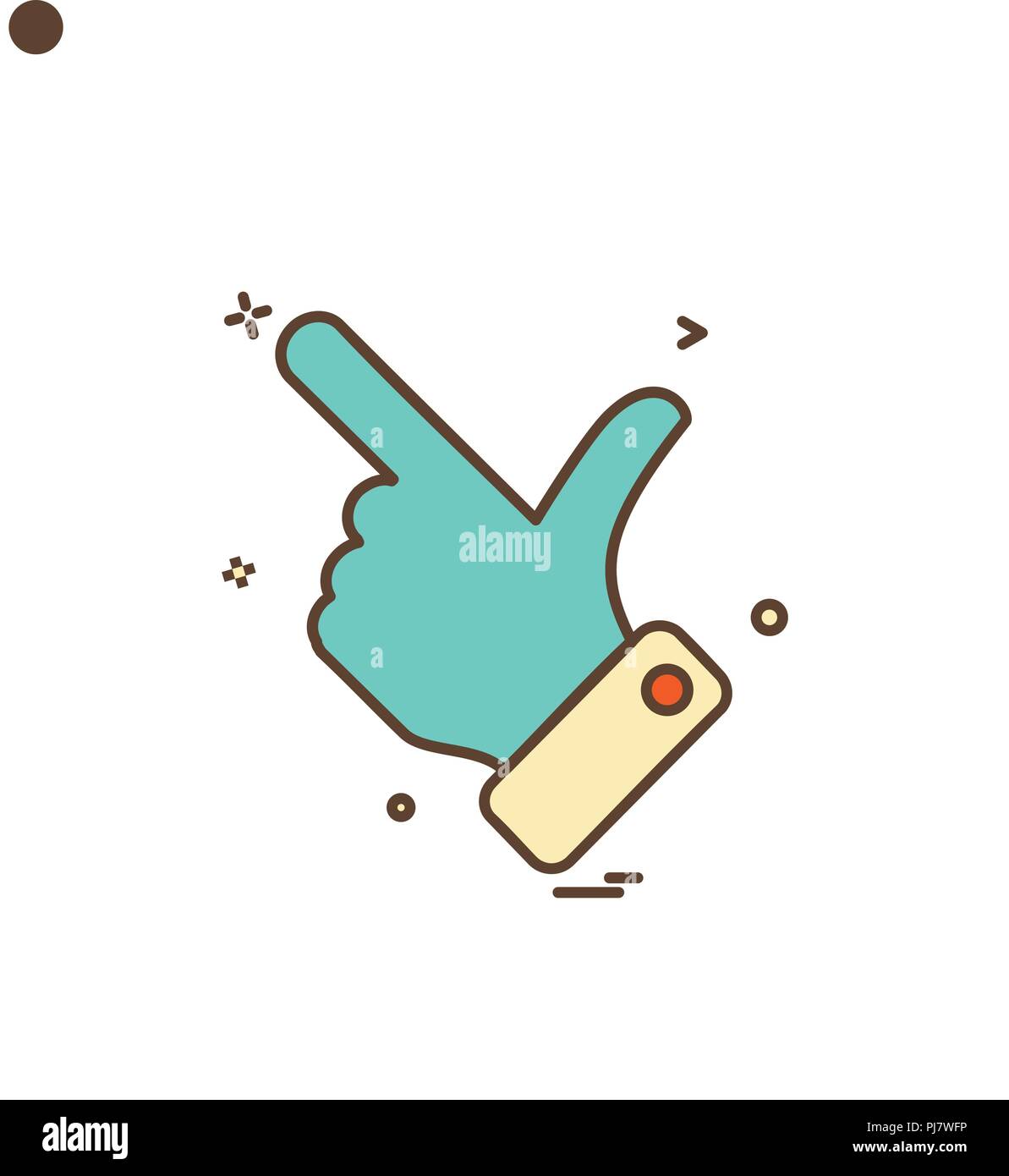 hand choose click icon vector design Stock Vector Image & Art - Alamy