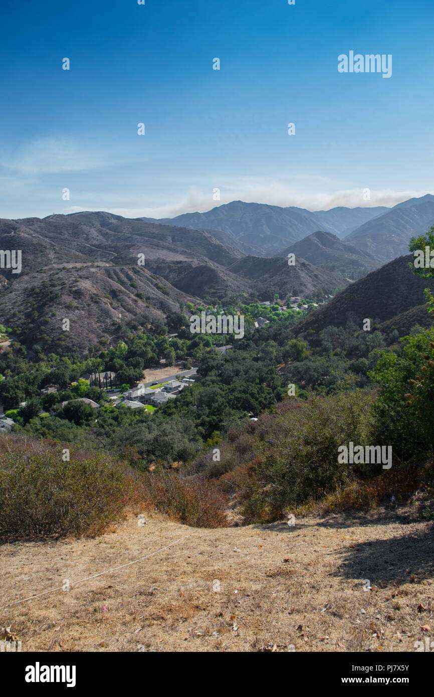 Modjeska Canyon with the Santa Ana Mountains and the Cleveland National ...