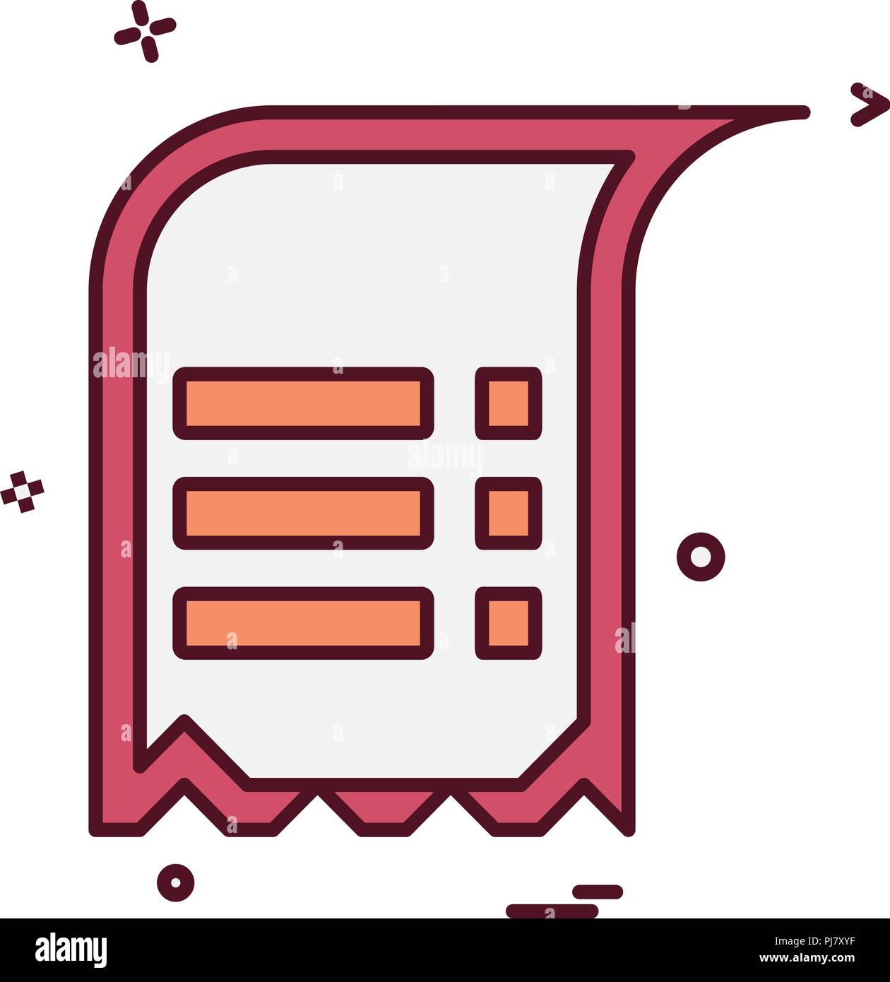Text icon design vector Stock Vector Image & Art - Alamy