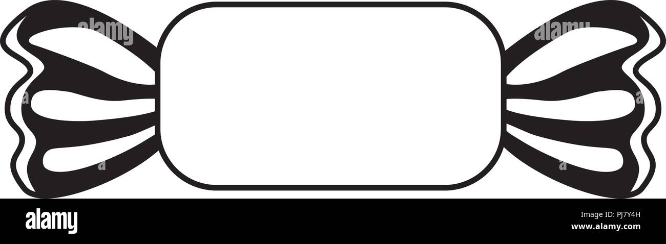 sweet wrapped candy on white background vector illustration Stock ...