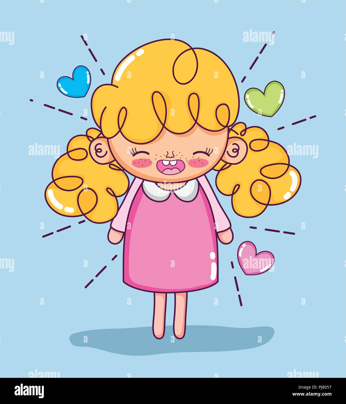 Beautiful girl cartoons Stock Vector Image & Art - Alamy