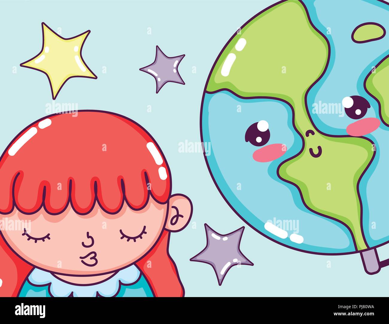 Beautiful girl cartoons Stock Vector Image & Art - Alamy