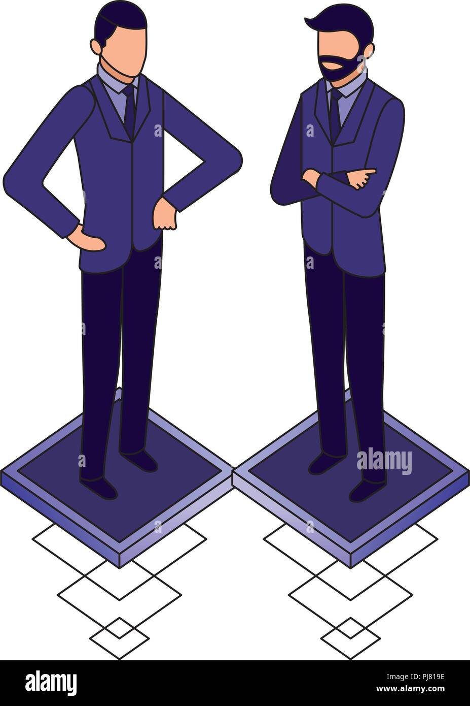 elegant businessmen character icon vector illustration design Stock ...