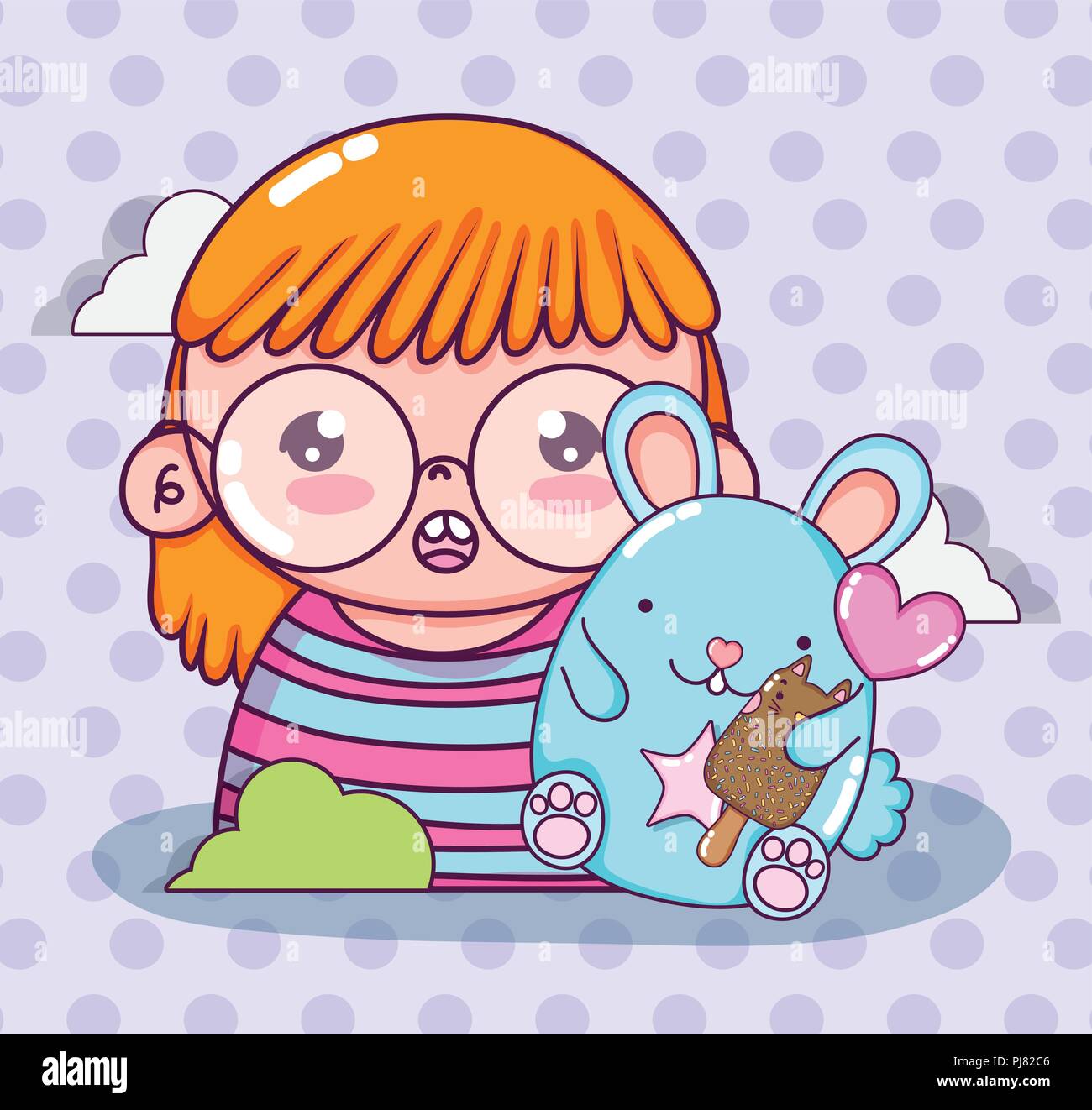 Beautiful girl cartoon Stock Vector Image & Art - Alamy