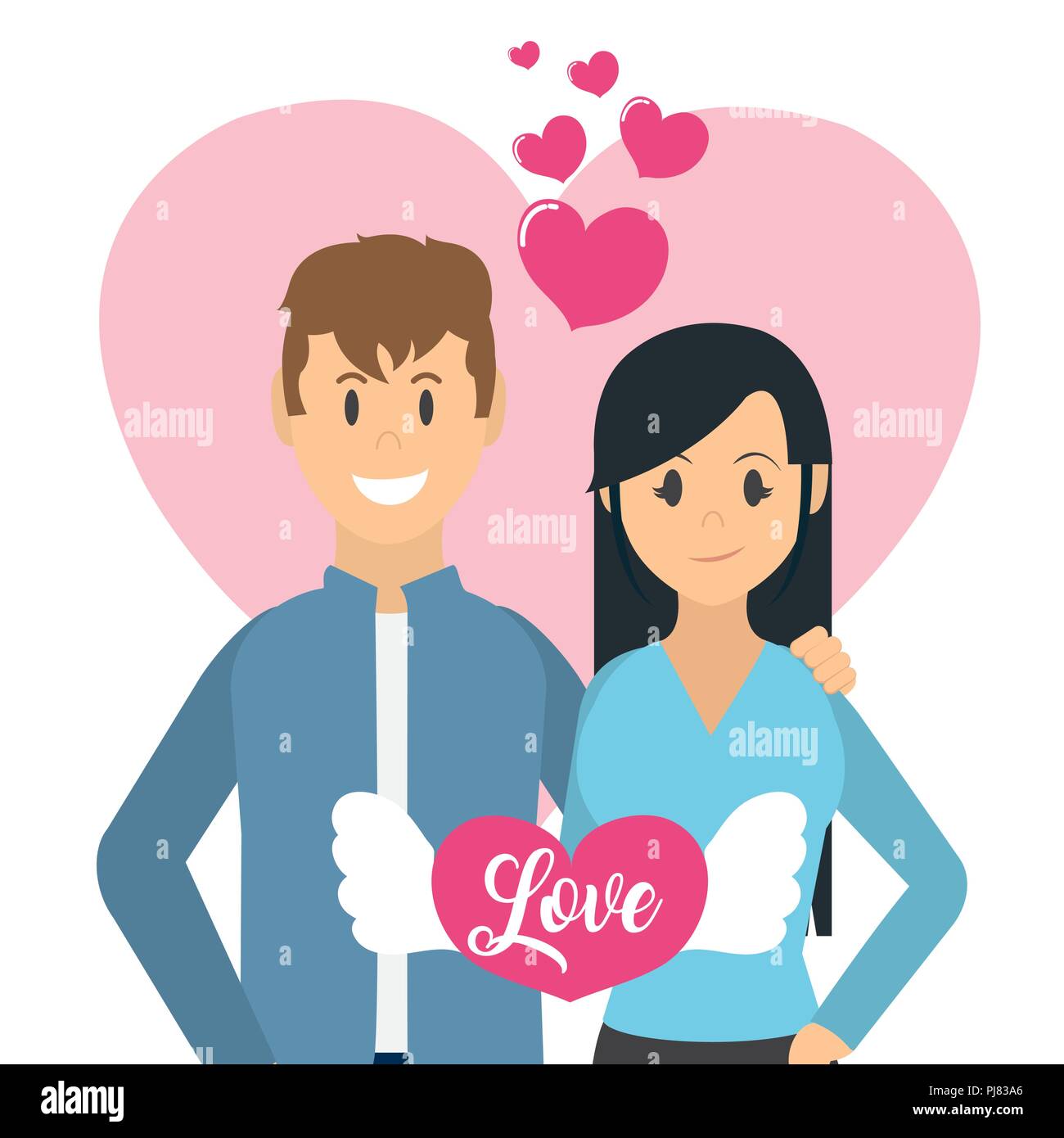 Couple love cartoons Stock Vector Image & Art - Alamy
