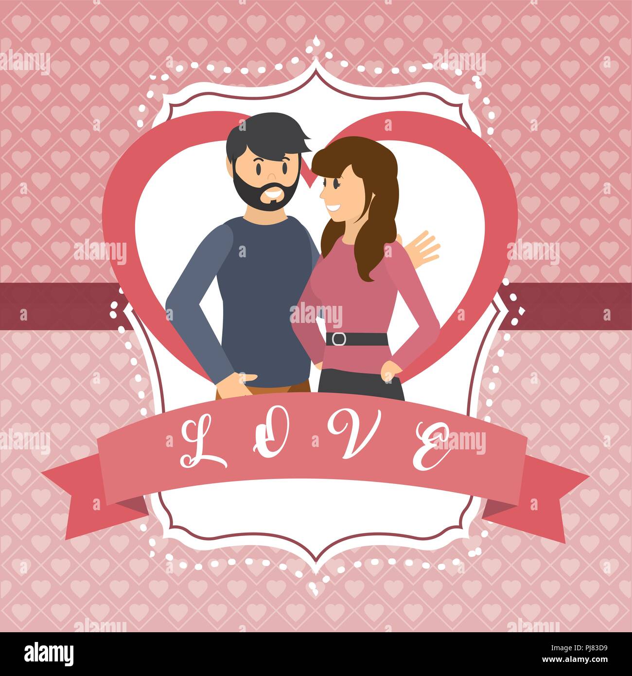 Couple love cartoons Stock Vector Image & Art - Alamy