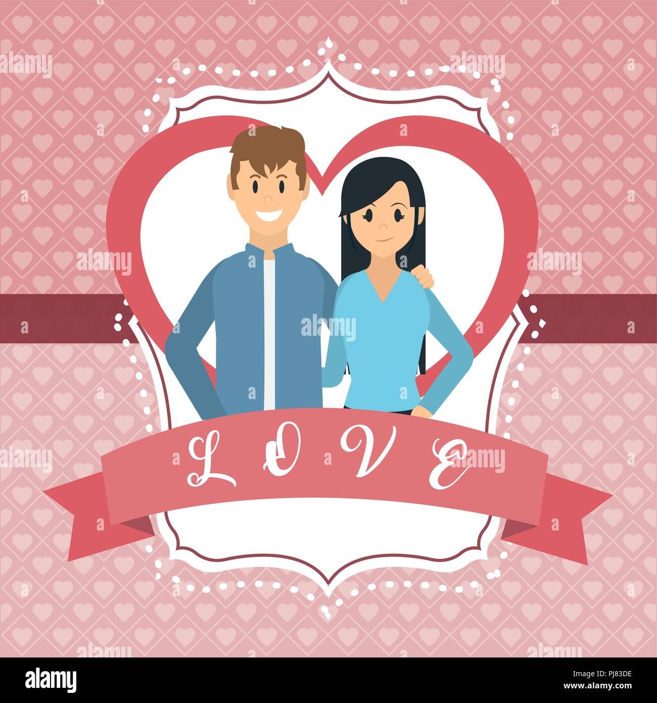 Couple love cartoons Stock Vector Image & Art - Alamy