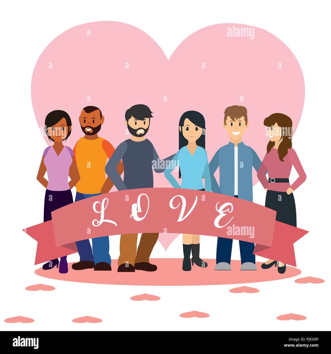 People and love Stock Vector Image & Art - Alamy