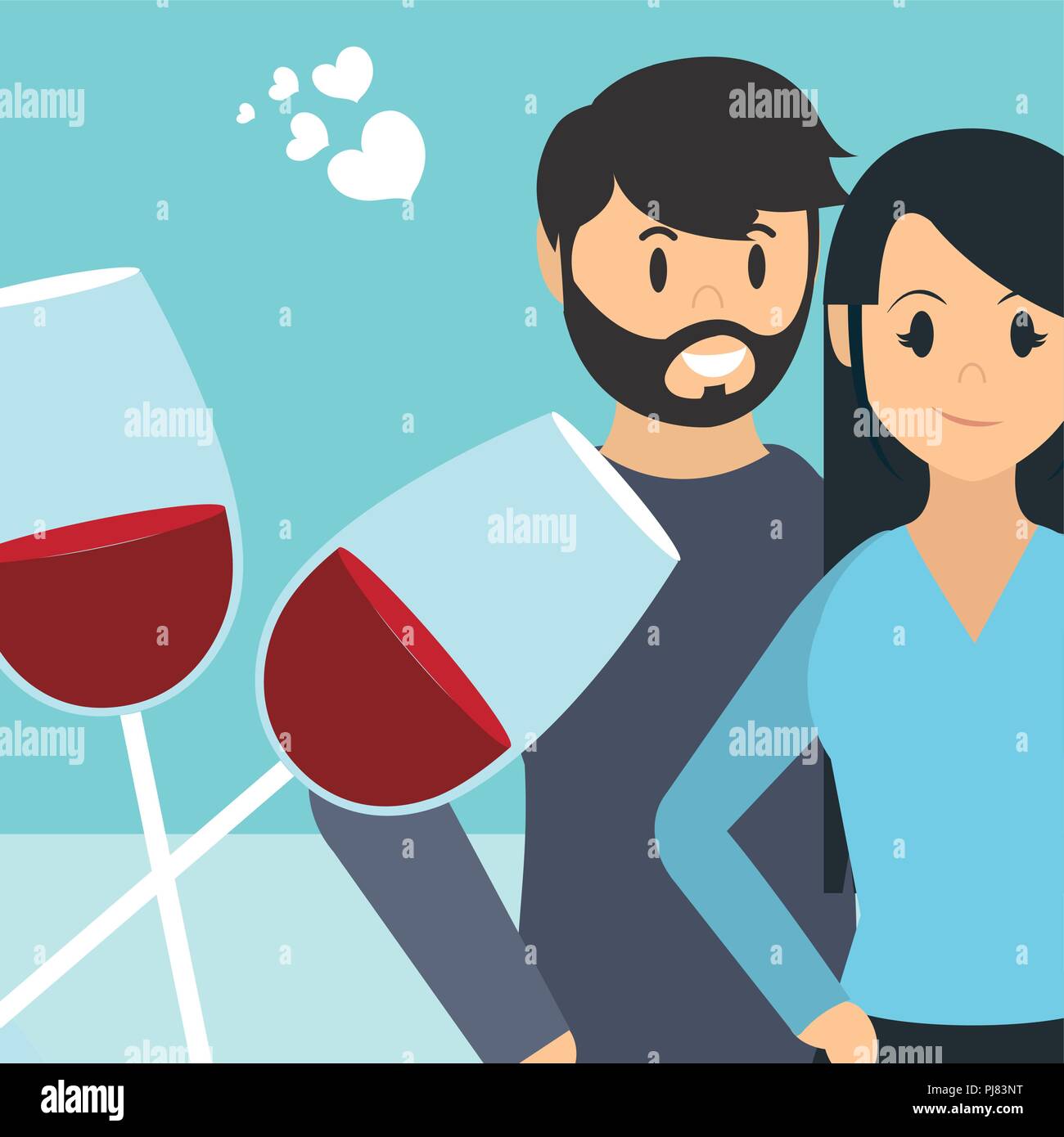 Couple in love cartoons Stock Vector Image & Art - Alamy