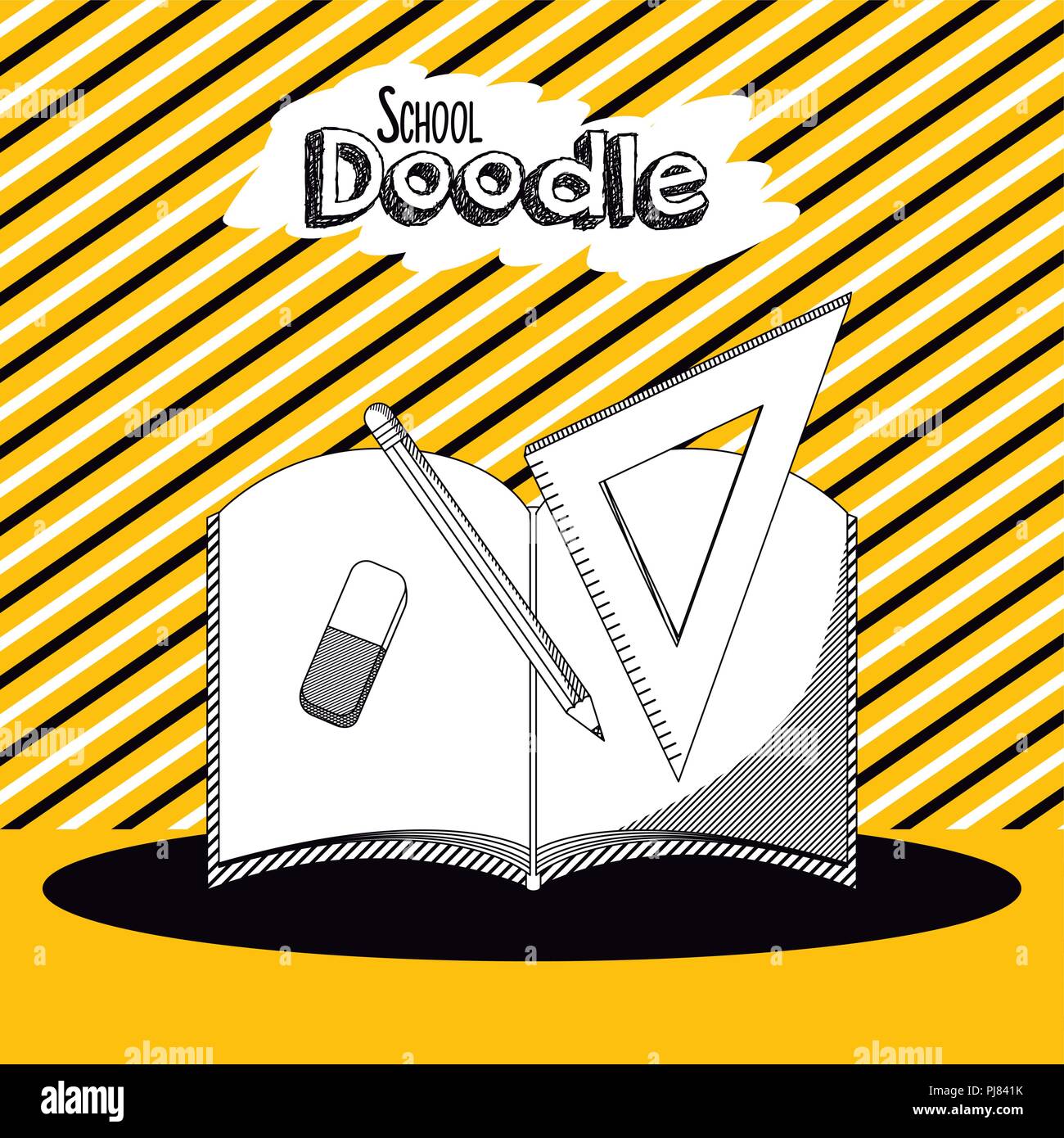 School doodle cartoon Stock Vector Image & Art - Alamy