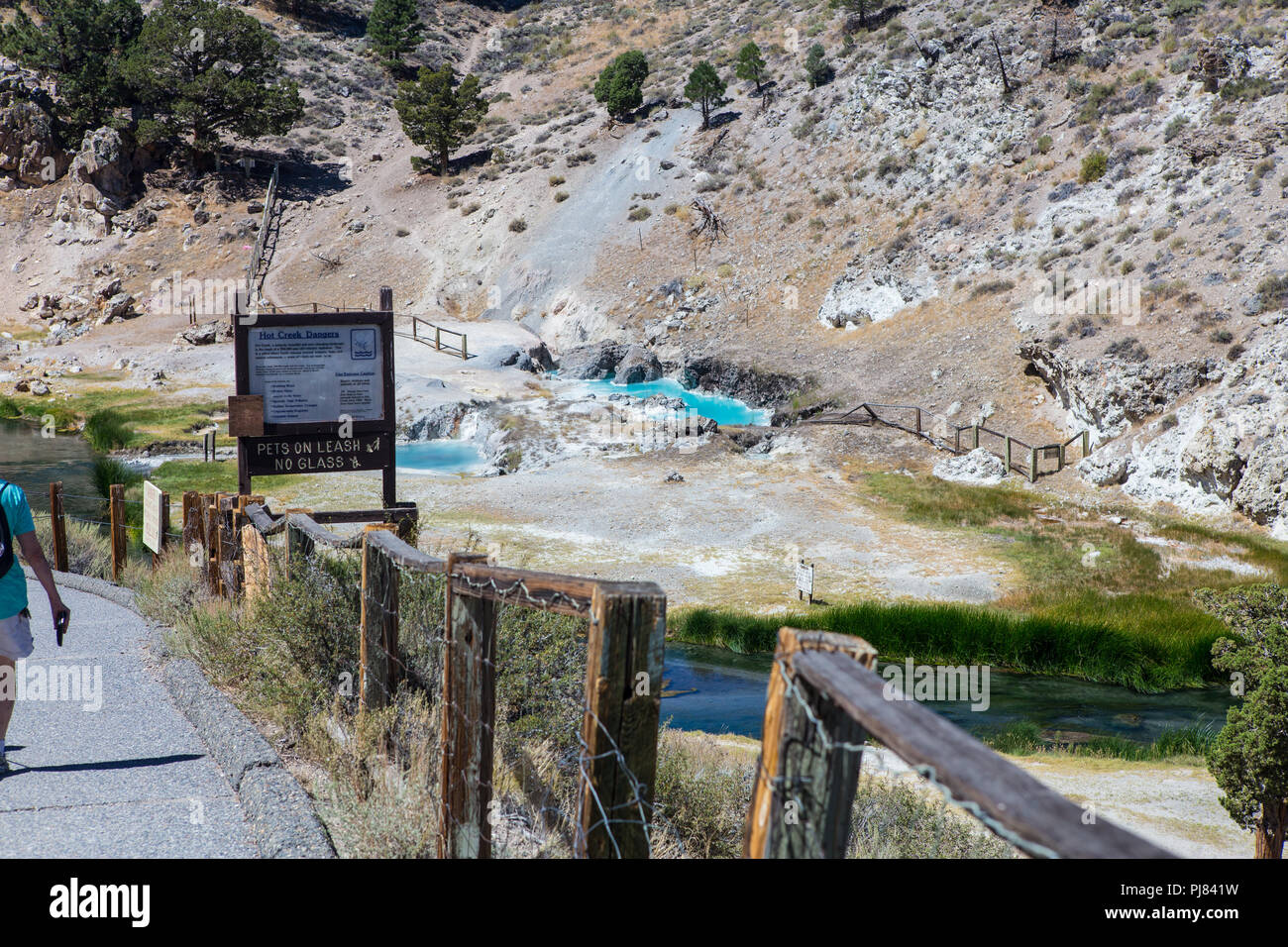 Hot Creek is part of The Long Valley Caldera hosts an active ...