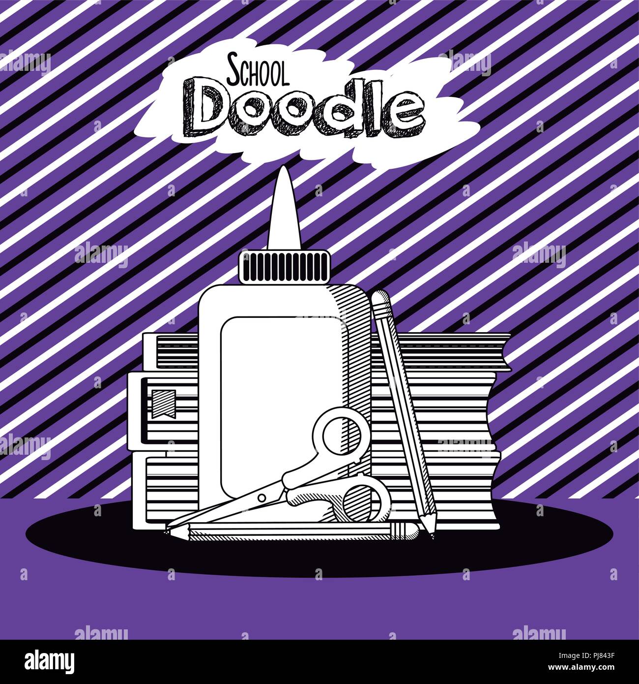 School doodle cartoon Stock Vector Image & Art - Alamy