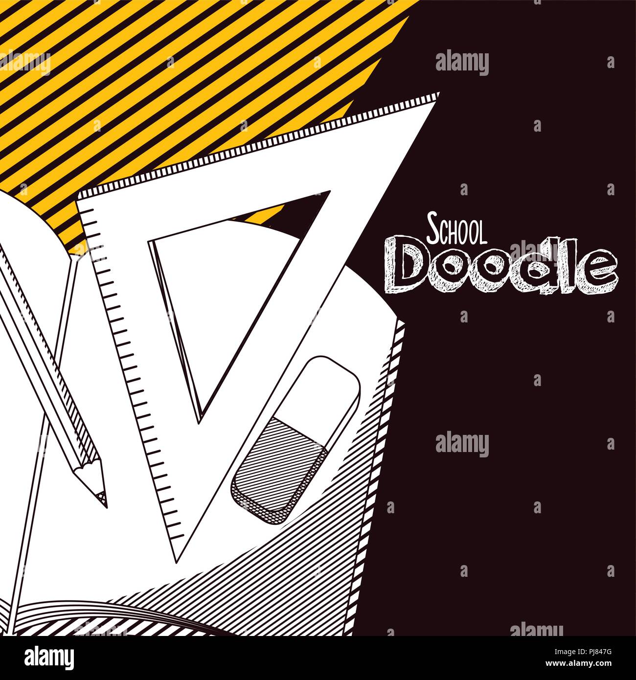 School doodle cartoon Stock Vector Image & Art - Alamy