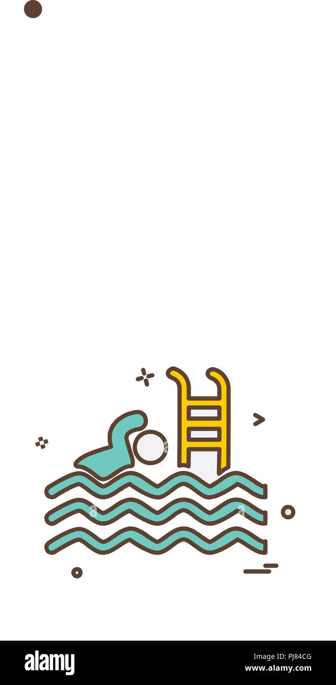 Swimming icon design vector Stock Vector Image & Art - Alamy
