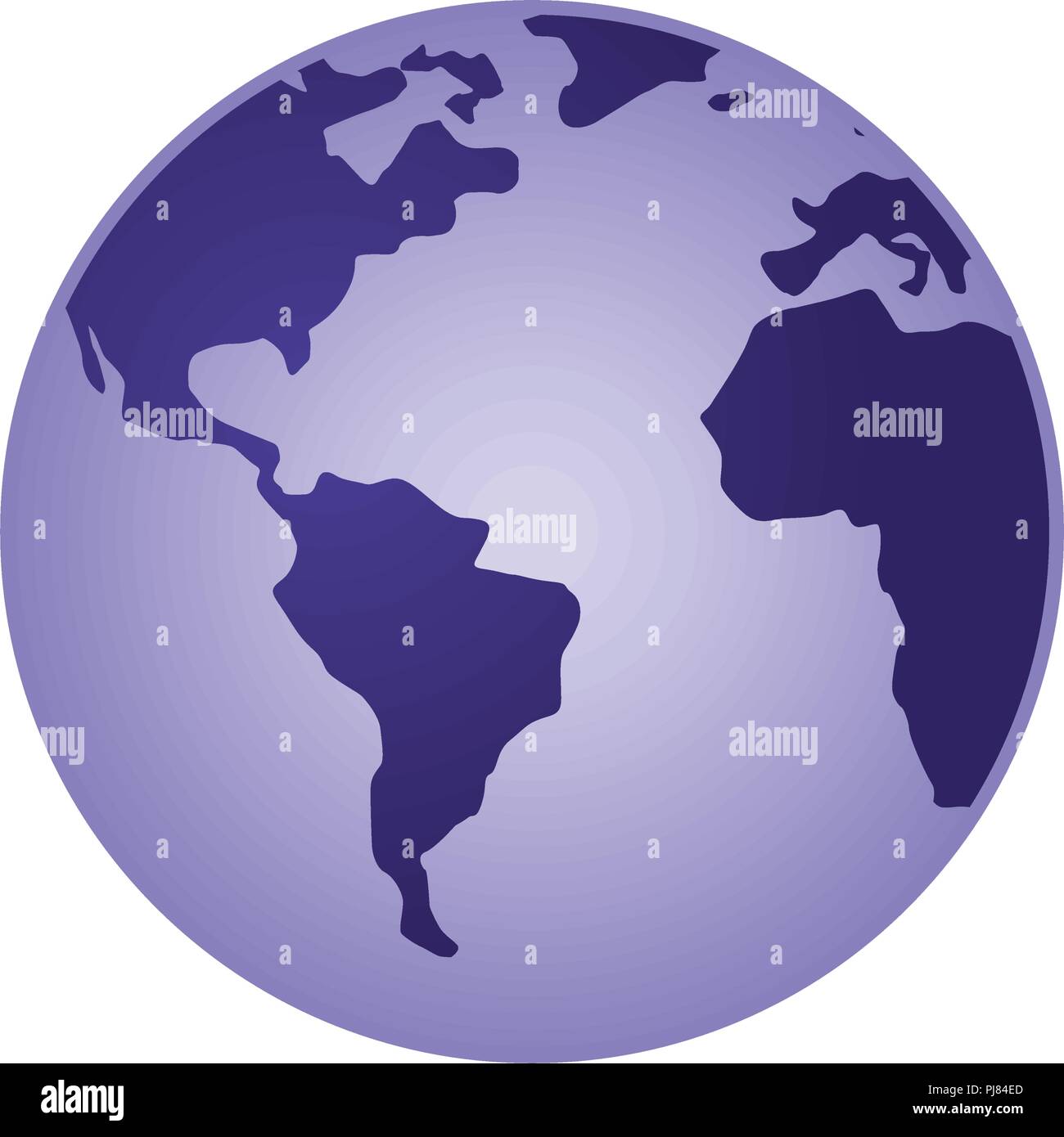 world globe planet map geography design vector illustration Stock ...