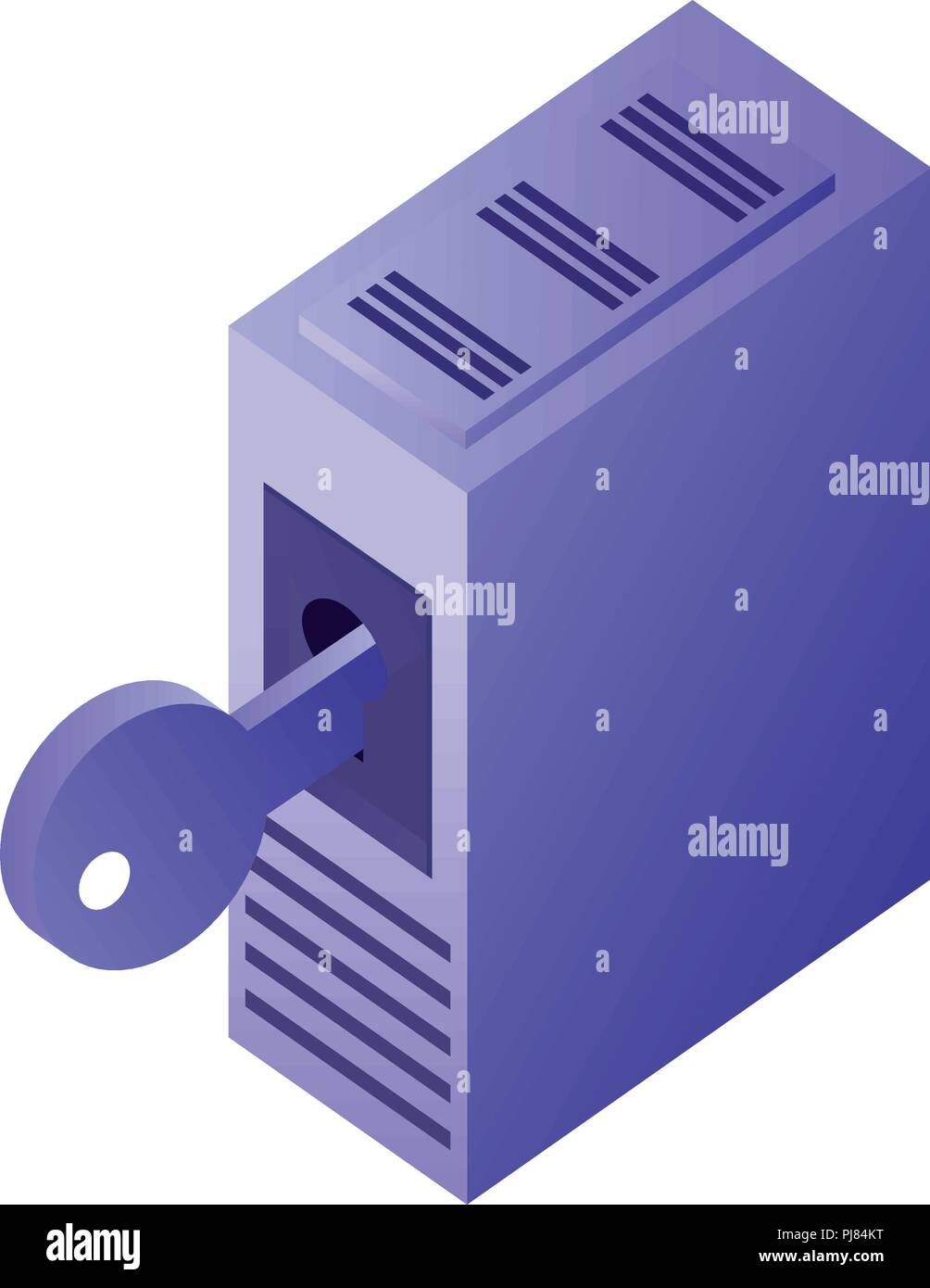 Database Server Storage Data Network Security Vector Illustration Stock