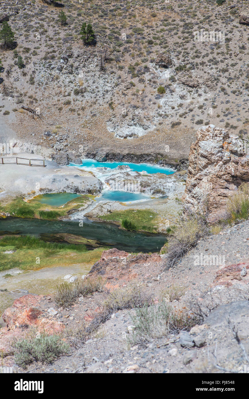 Hot Creek is part of The Long Valley Caldera hosts an active ...