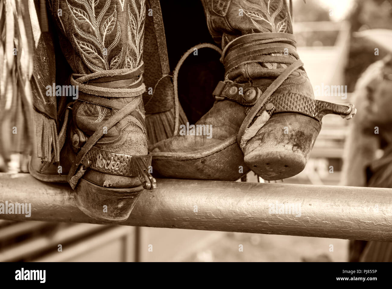 Usa texas cowboy boots spurs hi-res stock photography and images - Alamy
