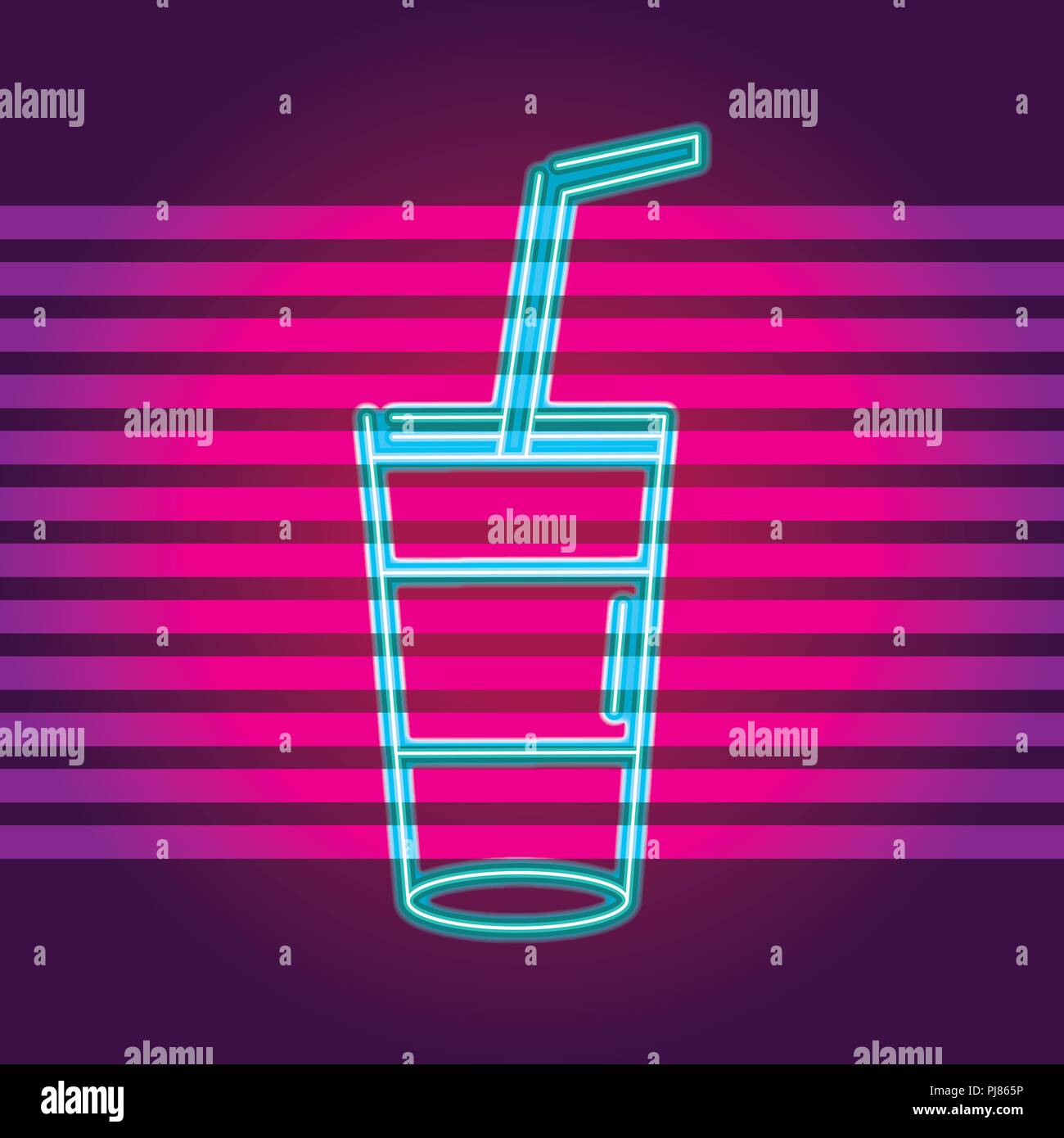 Drinks neon sign Stock Vector Image & Art - Alamy