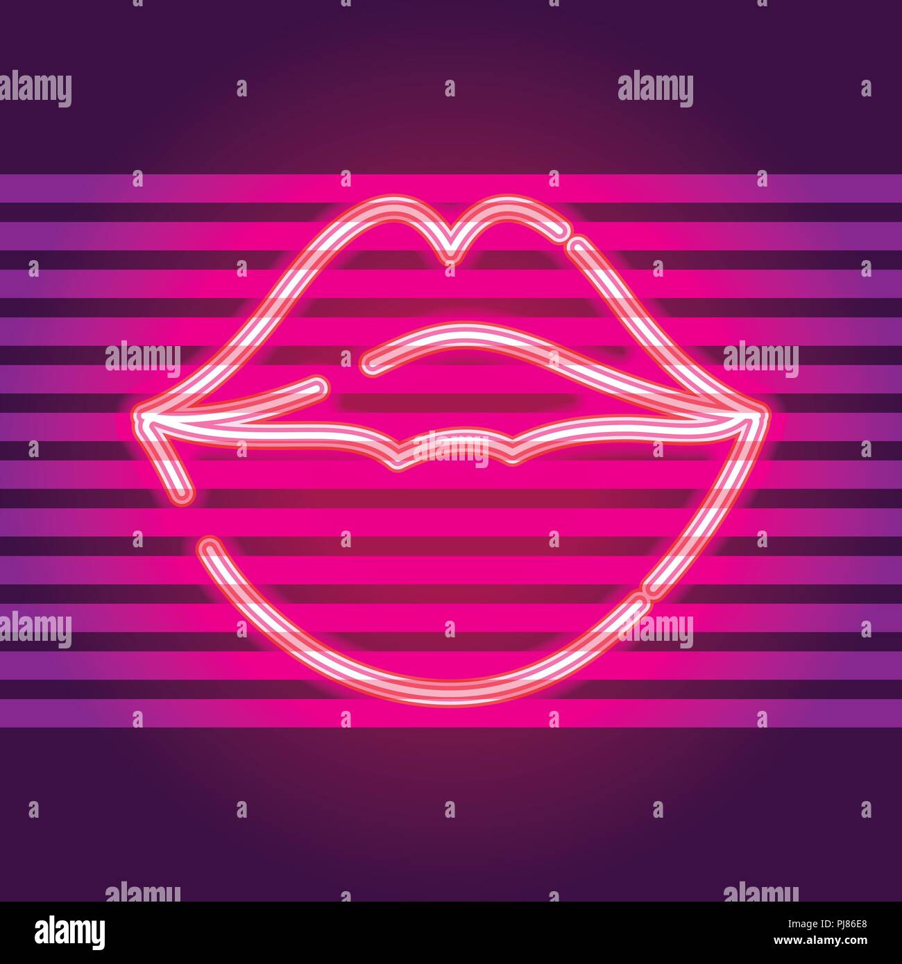 Lips Neon Sign High Resolution Stock Photography and Images - Alamy