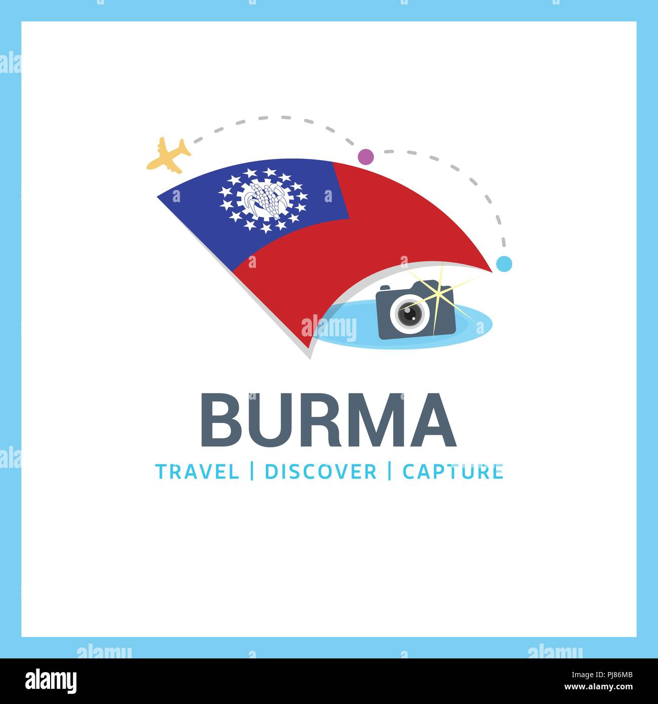 Country flag for nation with creative design vector Stock Vector Image ...