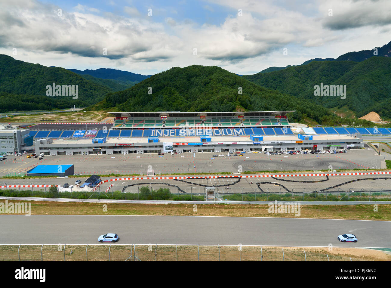 Inje-gun, Korea - August 07, 2018: Inje Speedium, a motor racing ...