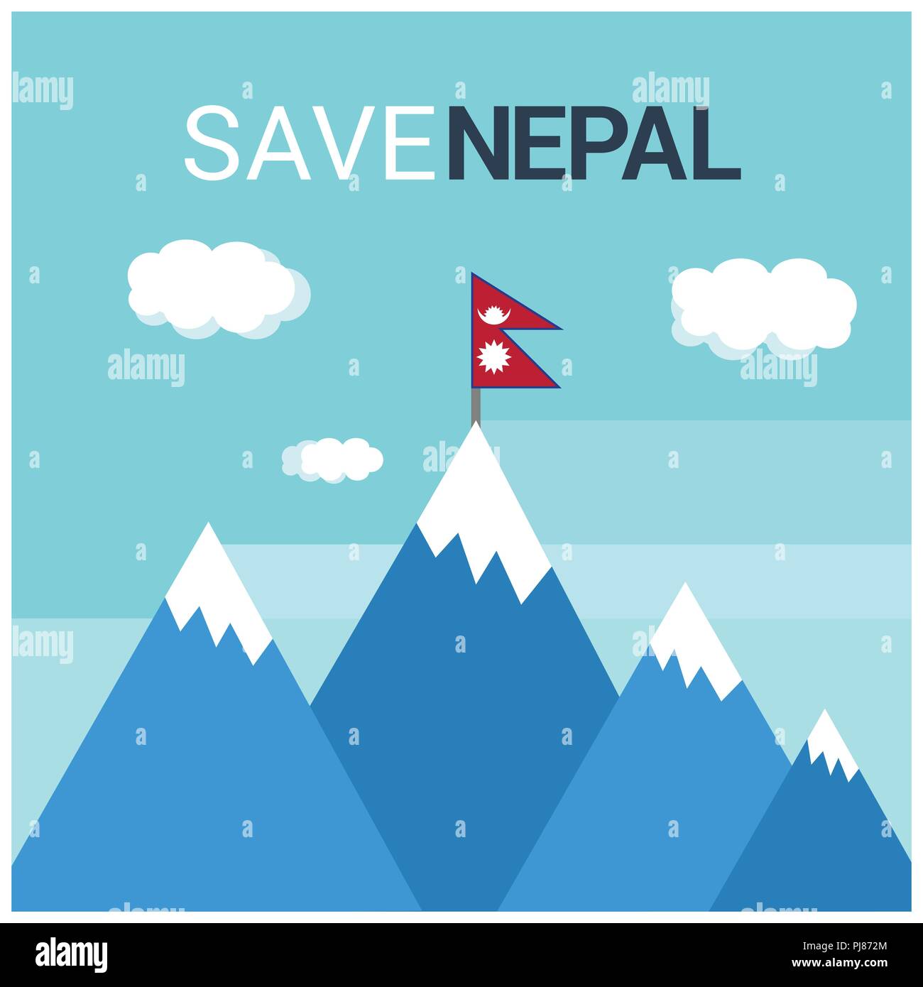 Nepalese flag map Stock Vector Images - Alamy