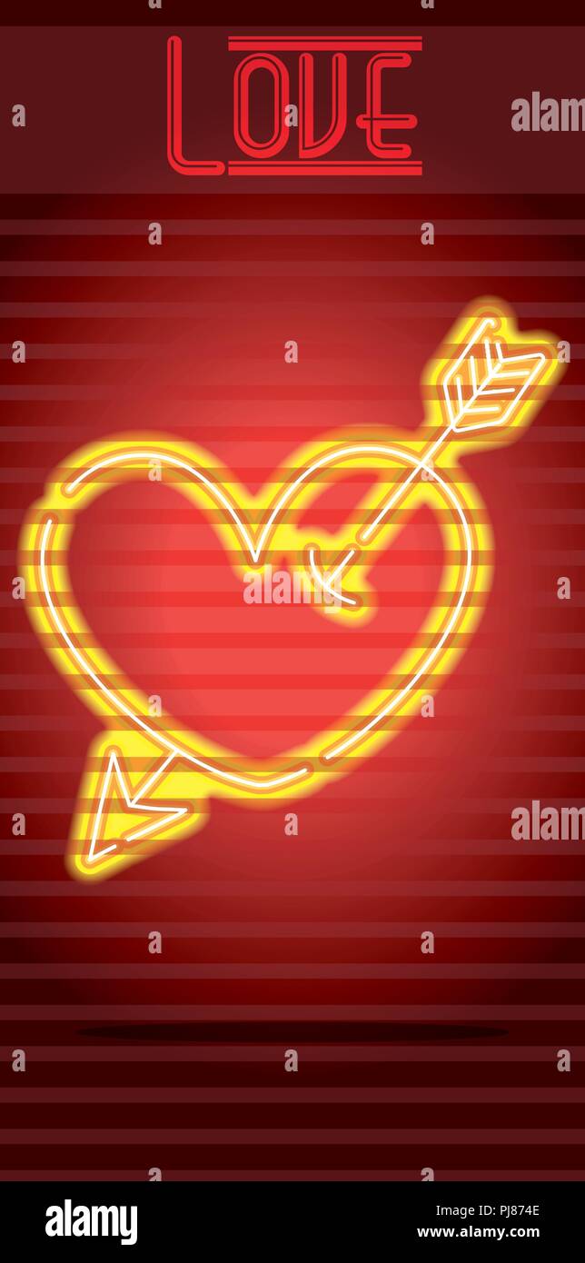 Love Neon Sign Stock Vector Image And Art Alamy