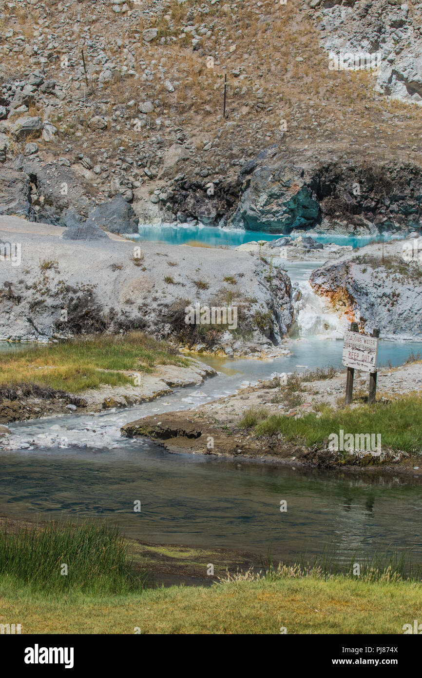 Hot Creek is part of The Long Valley Caldera hosts an active ...