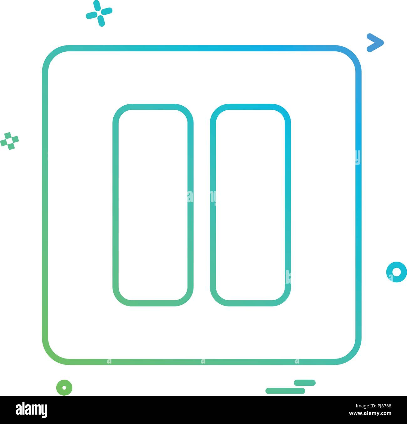 pause media player icon vector design Stock Vector Image & Art - Alamy