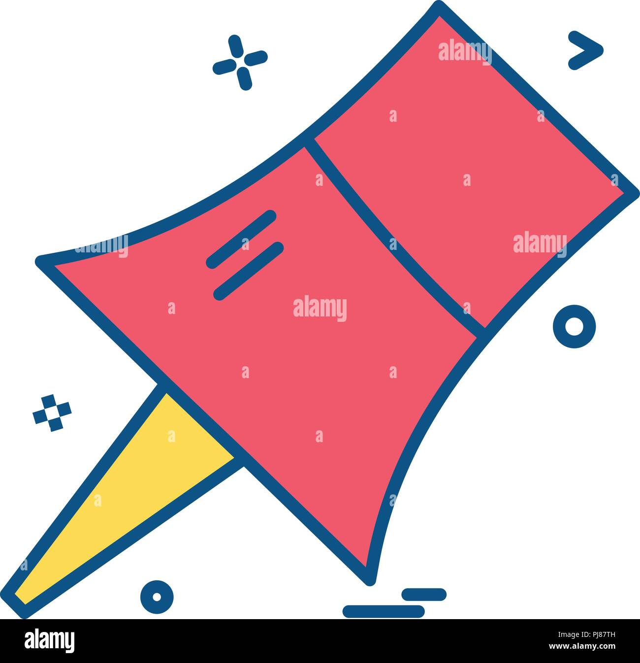 Pin icon design vector Stock Vector Image & Art - Alamy