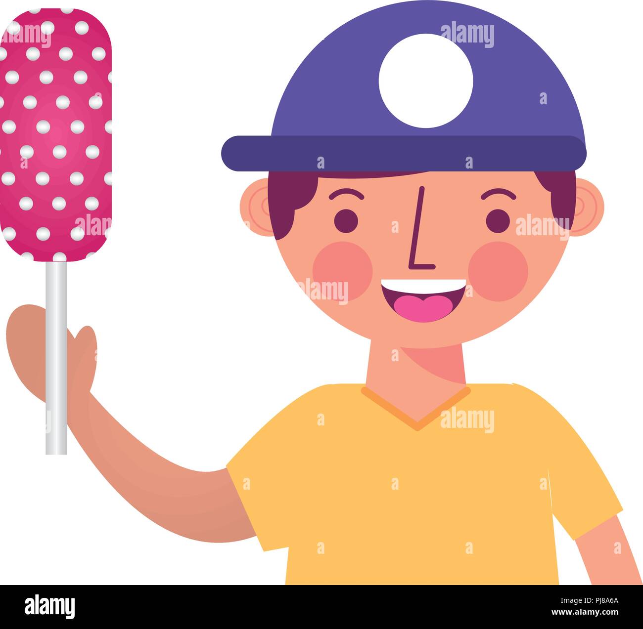 Portrait candy lollipop Stock Vector Images - Alamy
