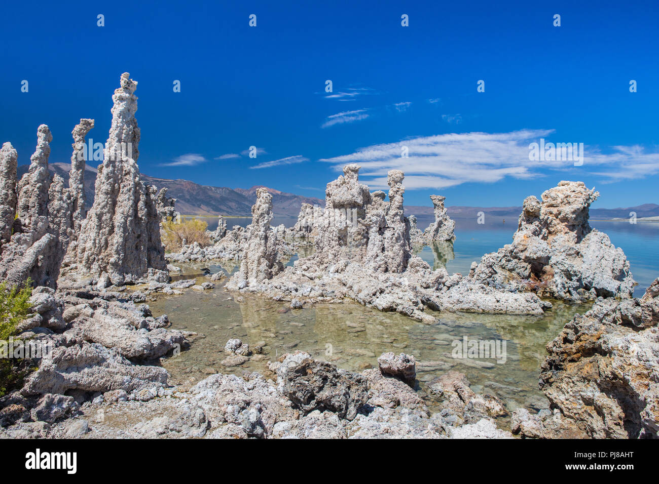 Tufa Towers and spires made from calcium carbonate--limestone in August ...