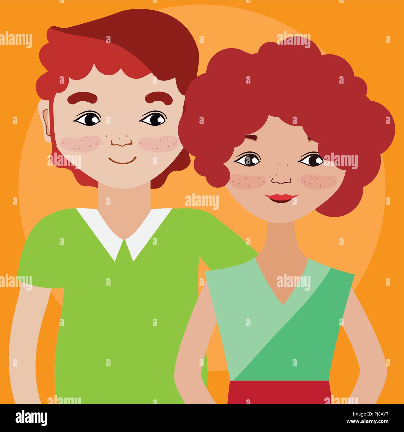 Young couple cartoon Stock Vector Image & Art - Alamy