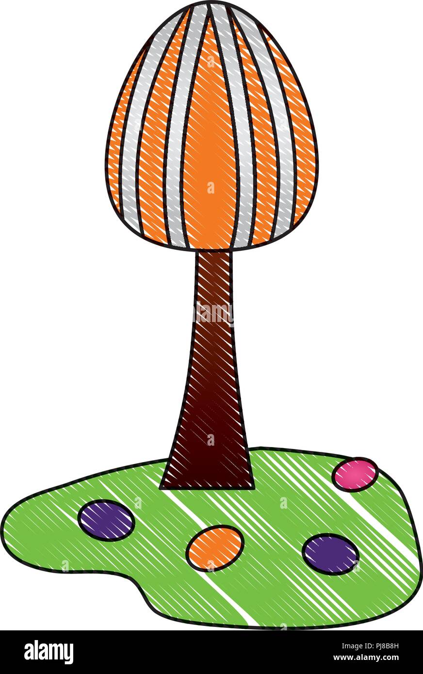 lollipop tree sweet candy scene Stock Vector Image & Art - Alamy