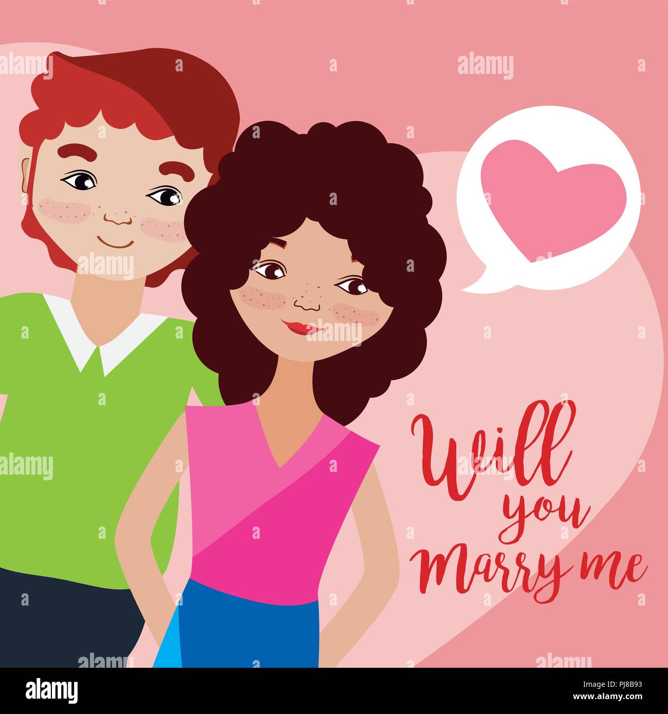 Will you marry me sign Stock Vector Images - Alamy