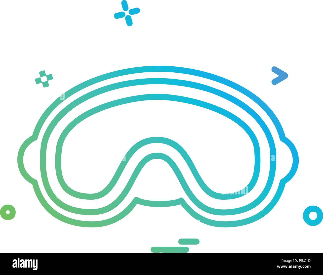 Goggles icon design vector Stock Vector Image & Art - Alamy